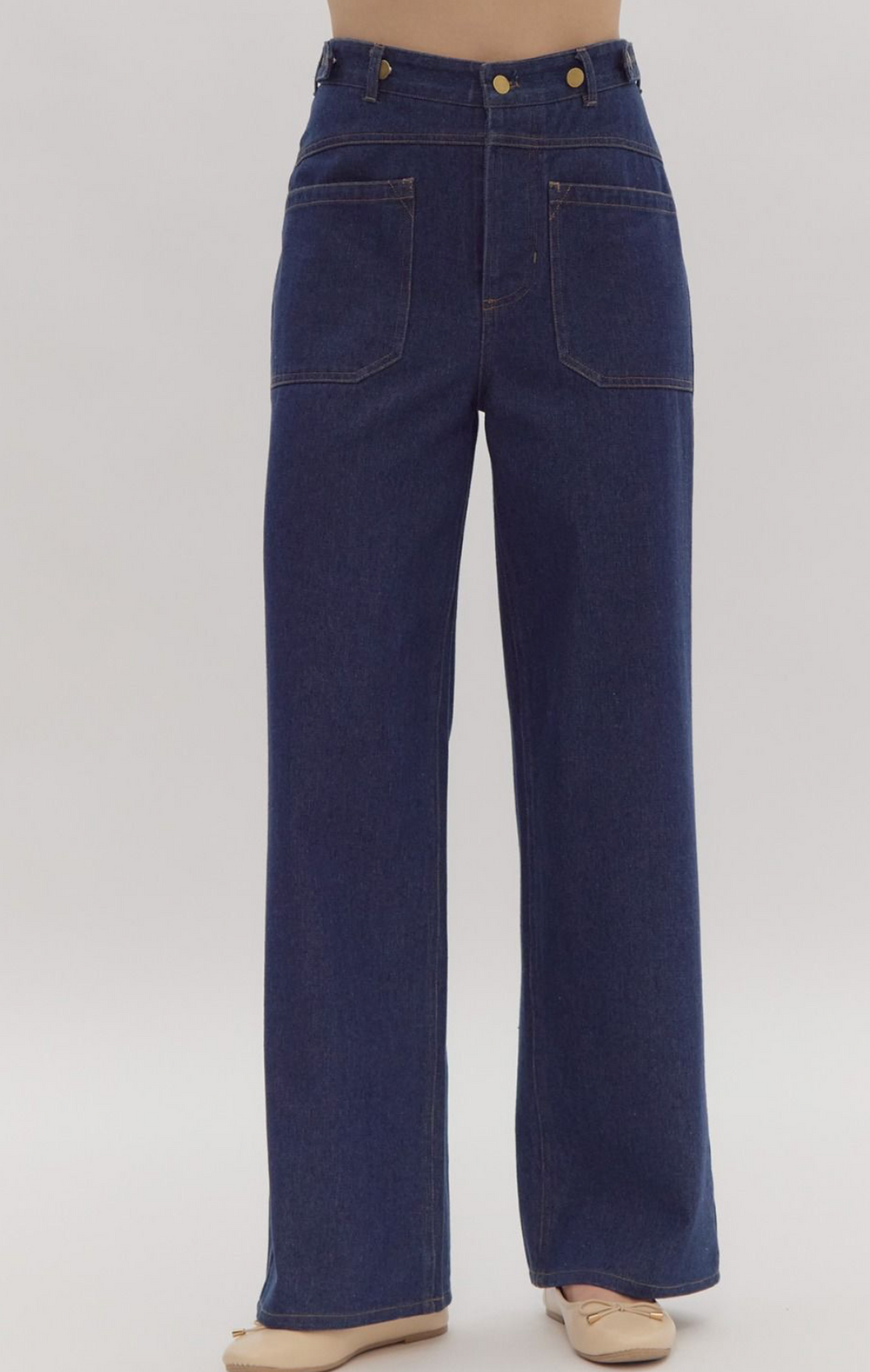 Highway to Heaven High Waisted Denim Pants – Elizabeth & Grace Clothing Co